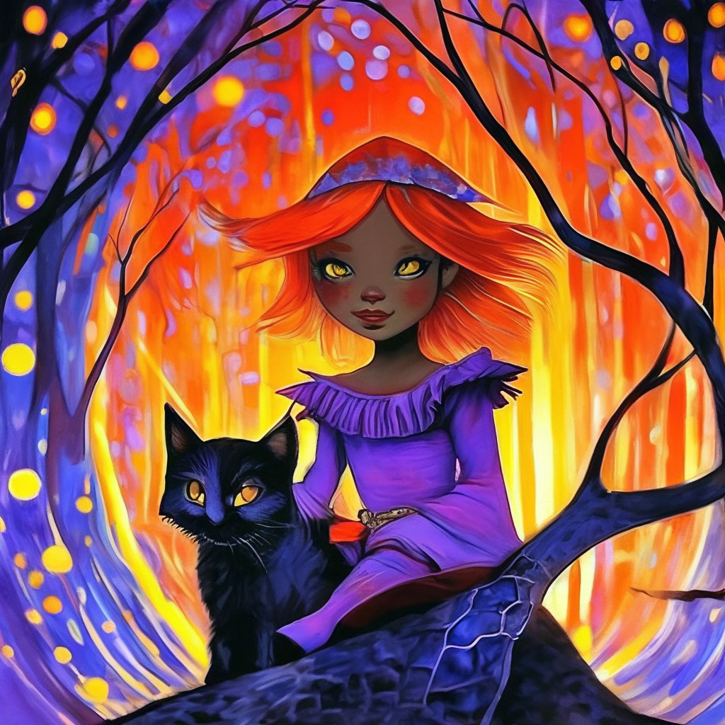 "Fairy tale, symbolism in the style of primitivism, children's naiv, in ...