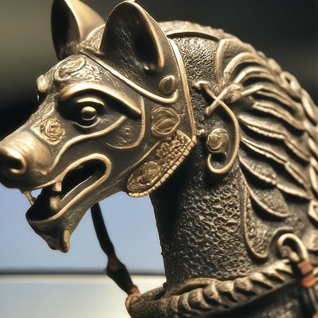 "Scythian bridle ornament in the form of a coiled wolf, Crimea, 5th ...