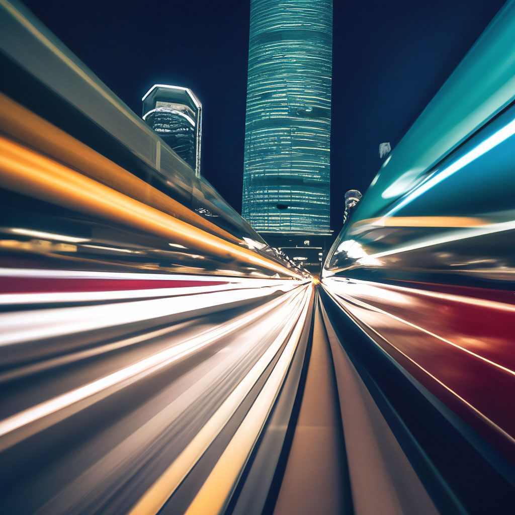 "Vertical racing" — image created in Shedevrum