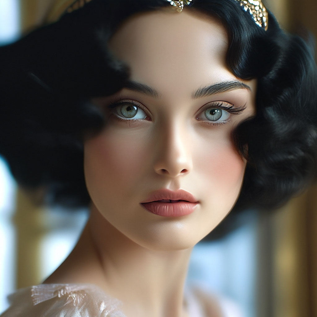 "Looks like Audrey Sweet, gentle. mega-beautiful. make-up of hyper ...