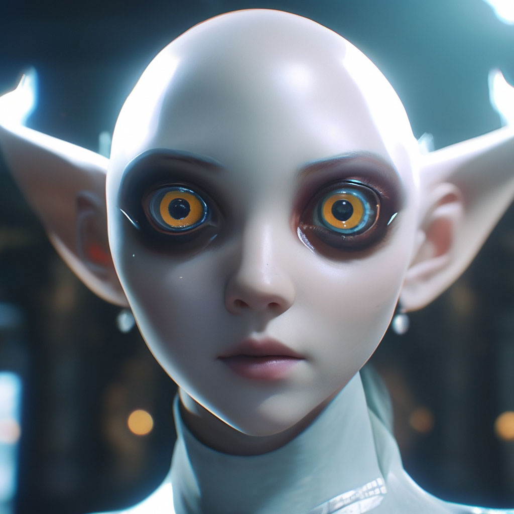"Fey one-eyed- eye+fantastic one+eye on the head+nose+mouth+in the ...