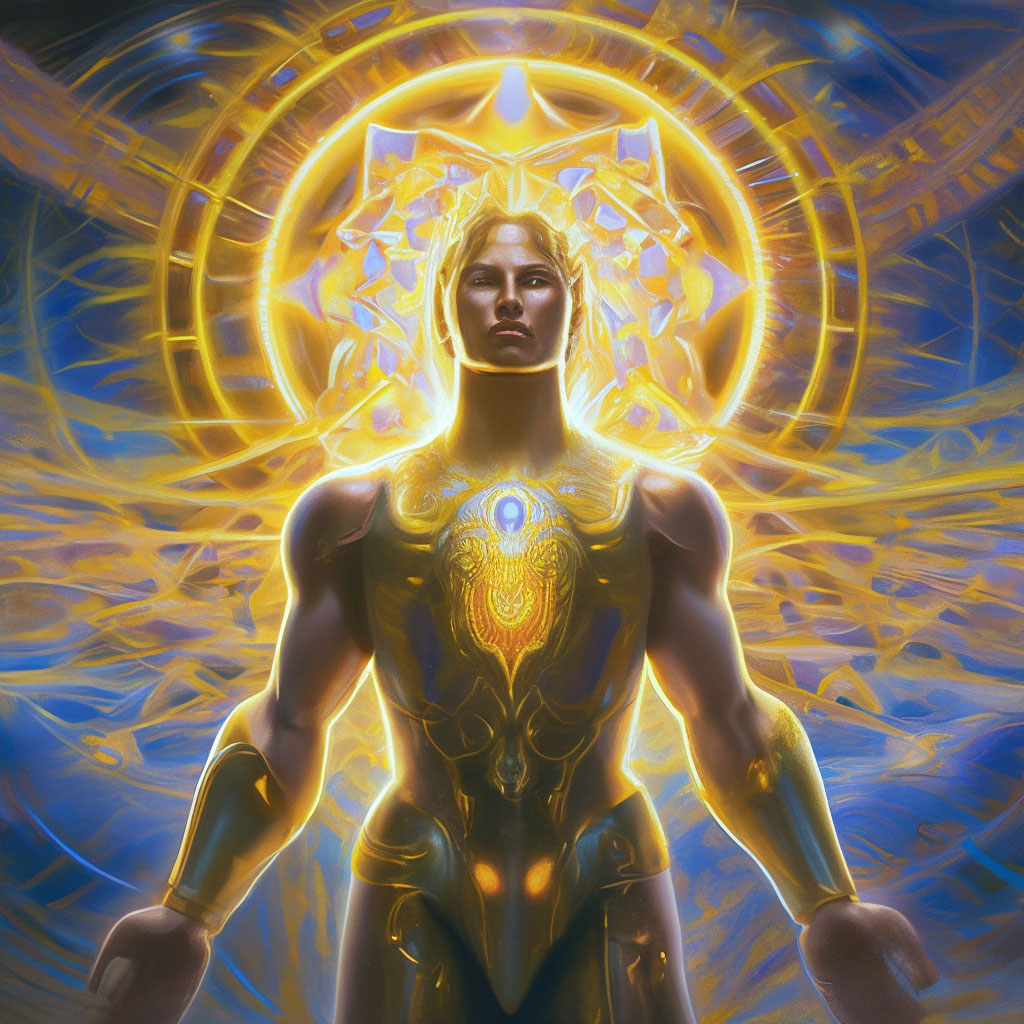 "A perfect being" — image created in Shedevrum