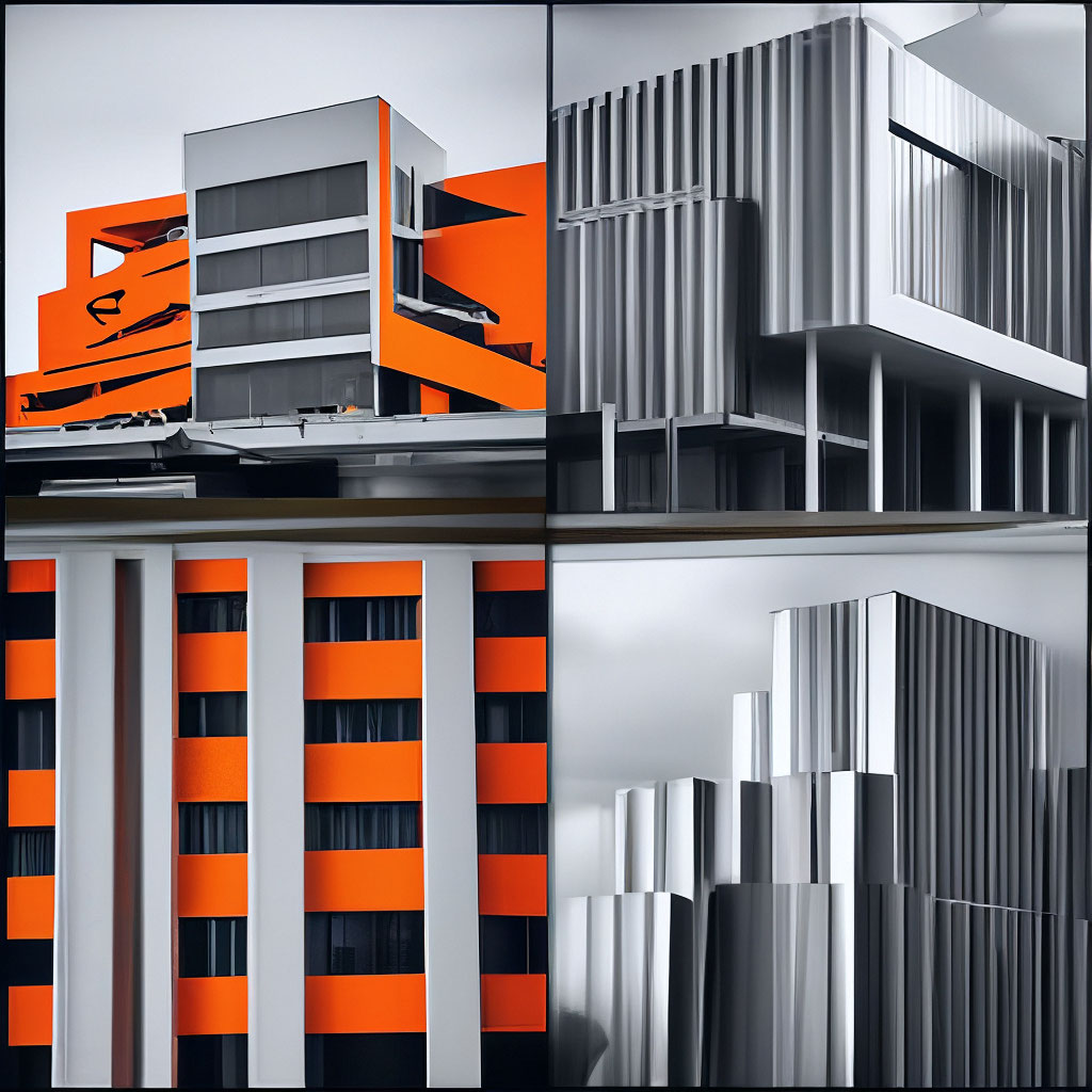 "Collage: soviet constructivism, architecture, urbanism, rhythm, black ...