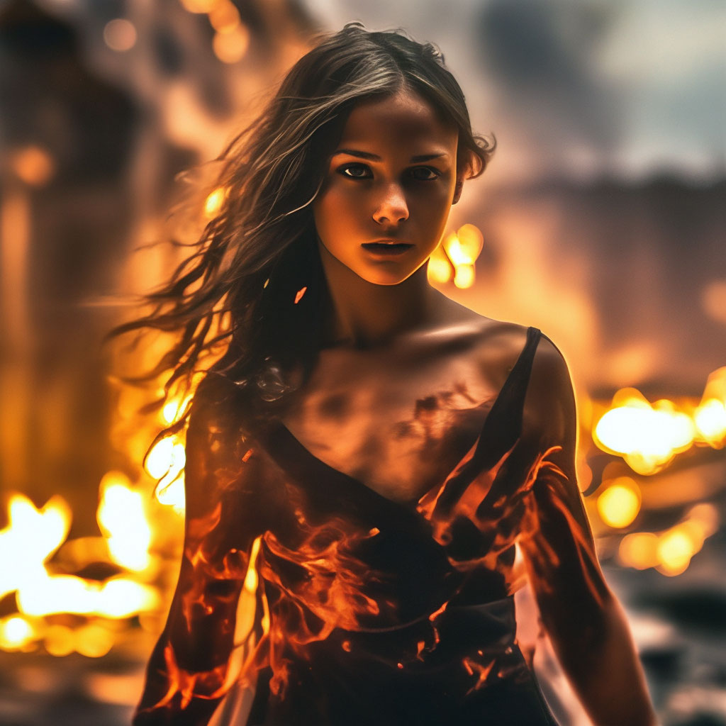 "Reality, the spirit of a girl, ashes flying everywhere, a full-length ...