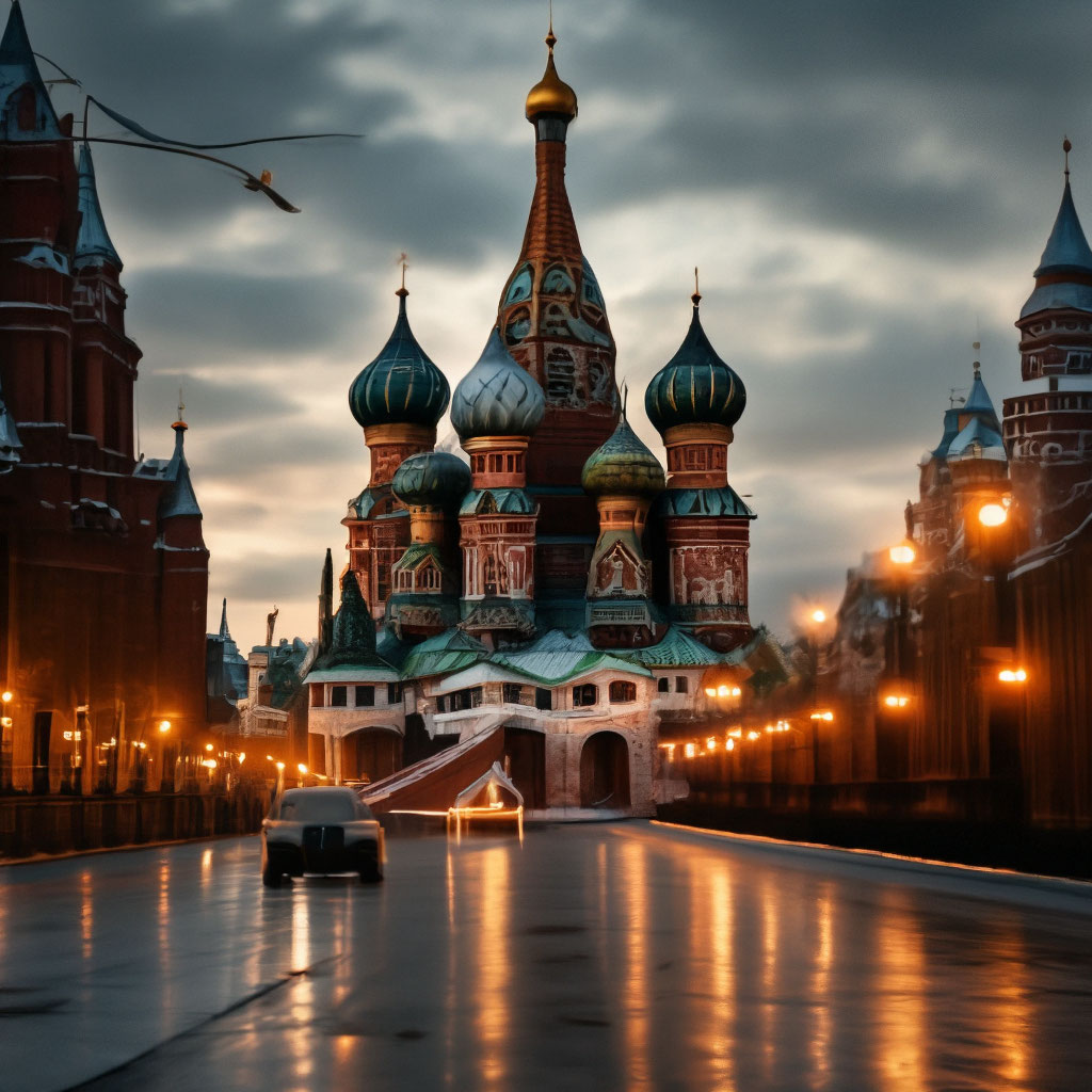 "Russia in 222222" — image created in Shedevrum