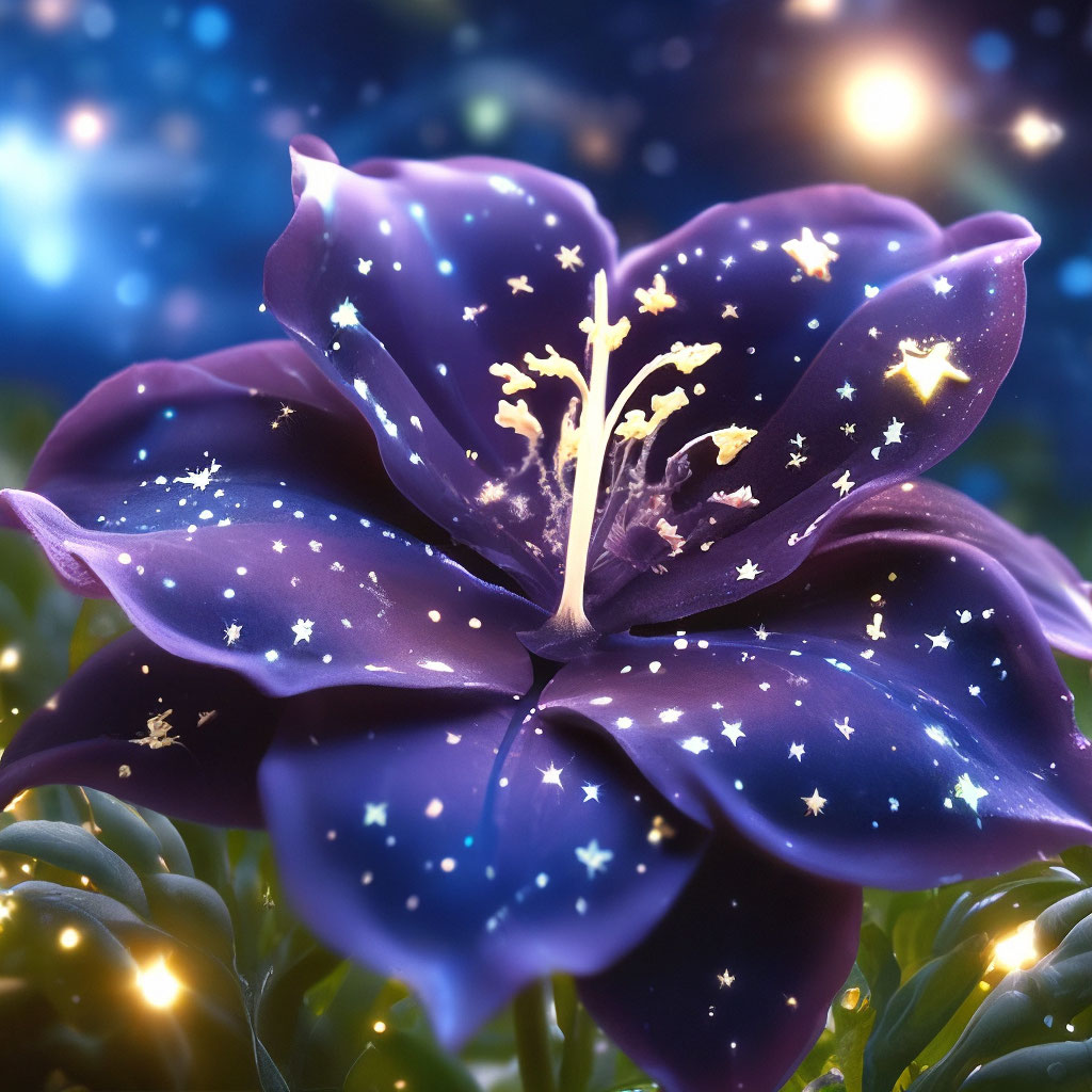 "Fabulous velvet gloxinha flower, petals from the finest night sky, the ...