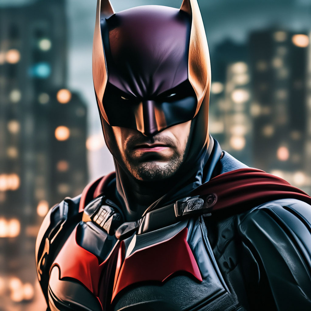 "Batman+ daredevil BenAfflek" — image created in Shedevrum