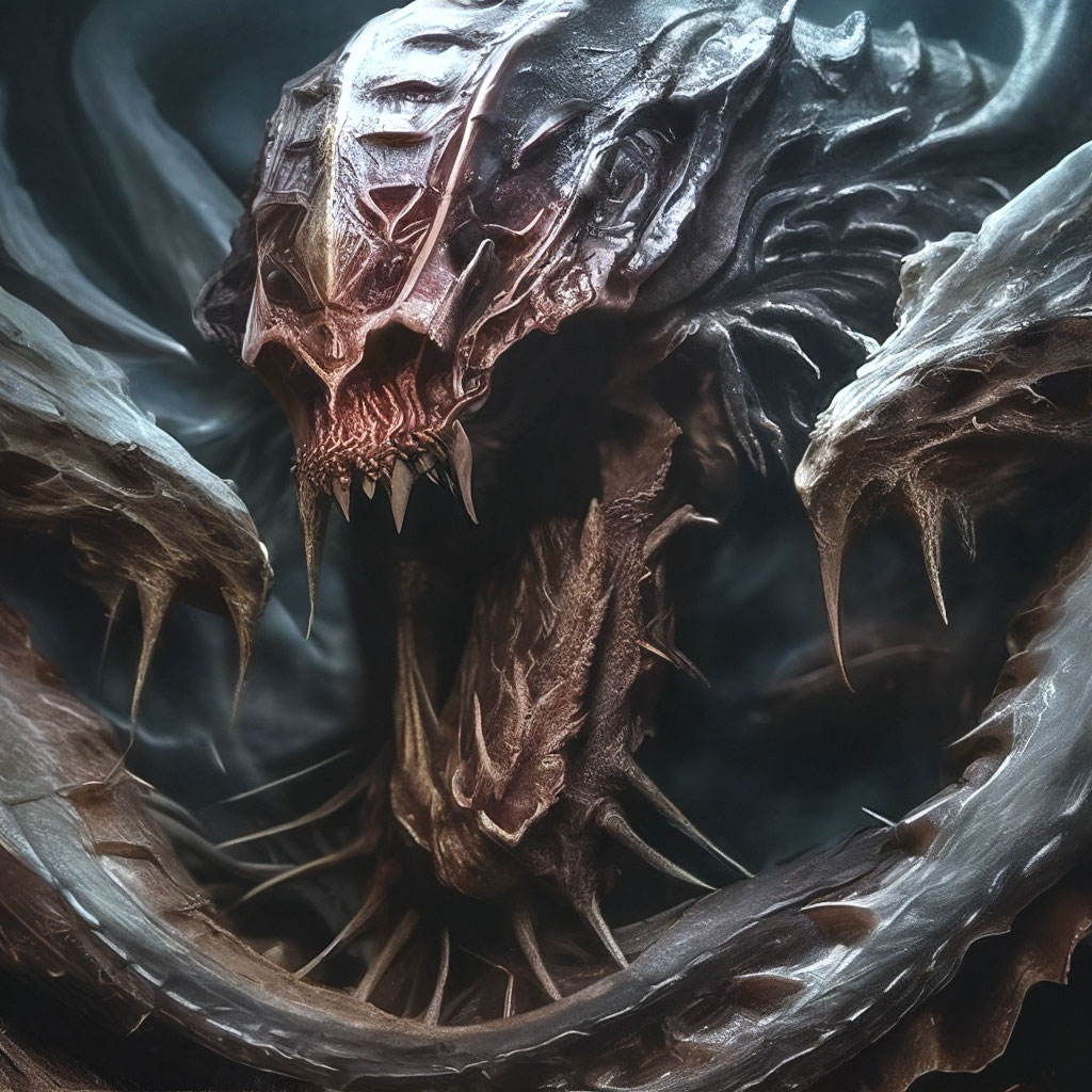 "Rotting evil horror fear death darkness Leviathan, high detail ...
