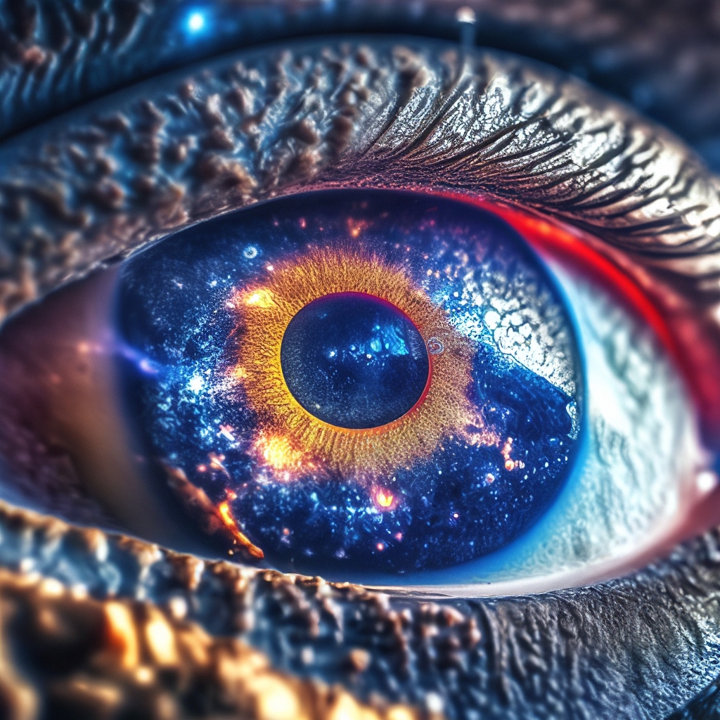 "Cosmic eye of the universe, high detail, high resolution, professional ...