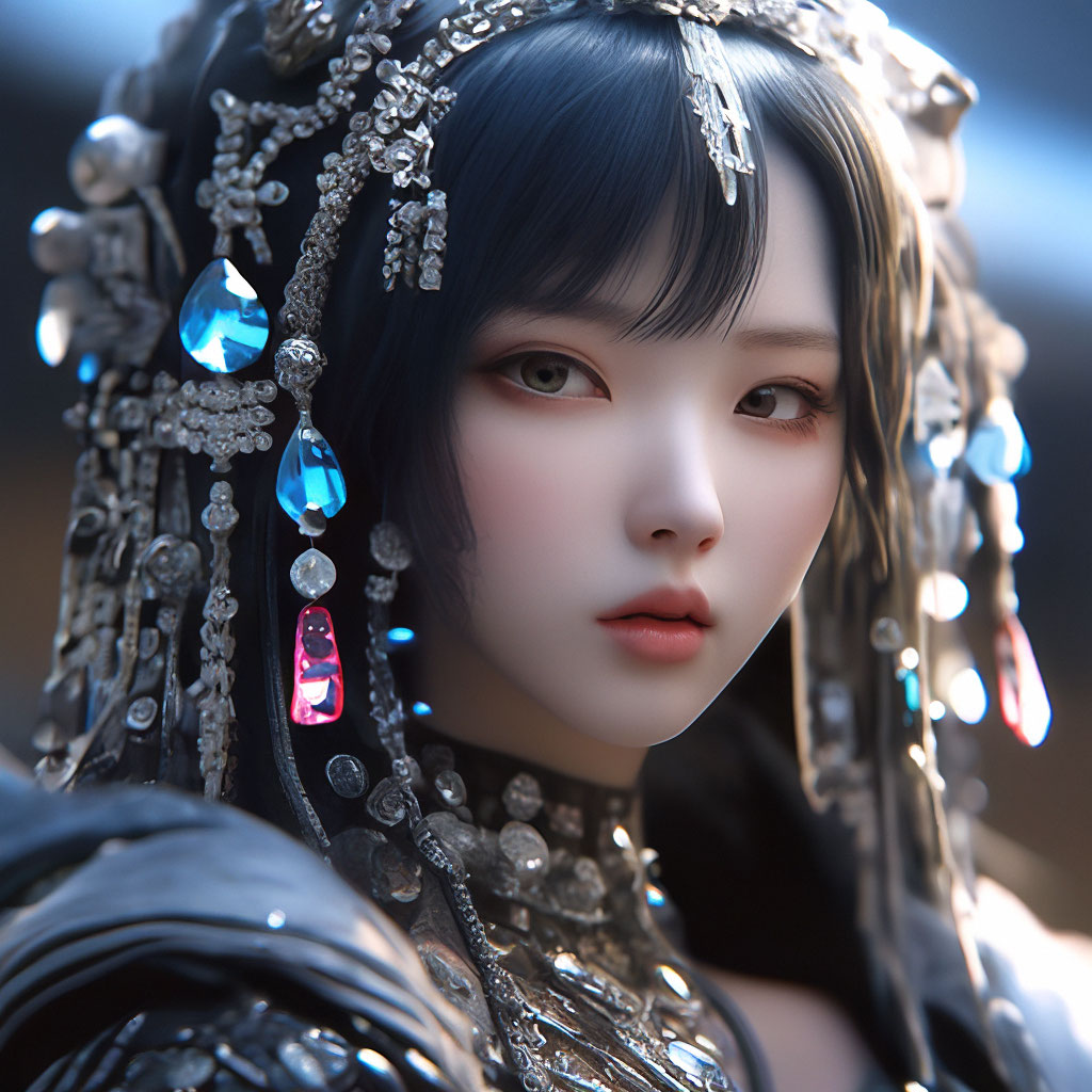 "Hyper realistic, 290k, Korean girl imp. high quality, hyper detail ...