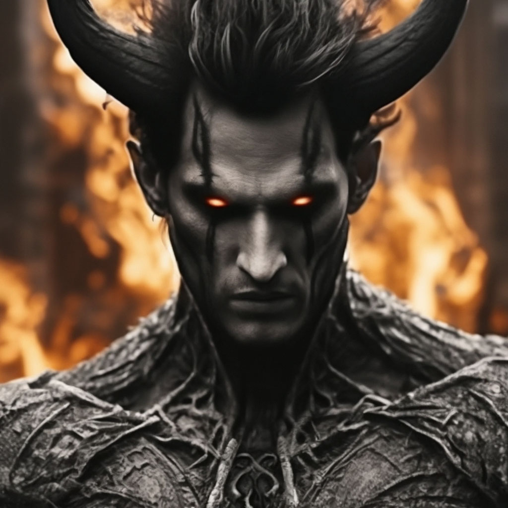 "The demon who became light" — image created in Shedevrum