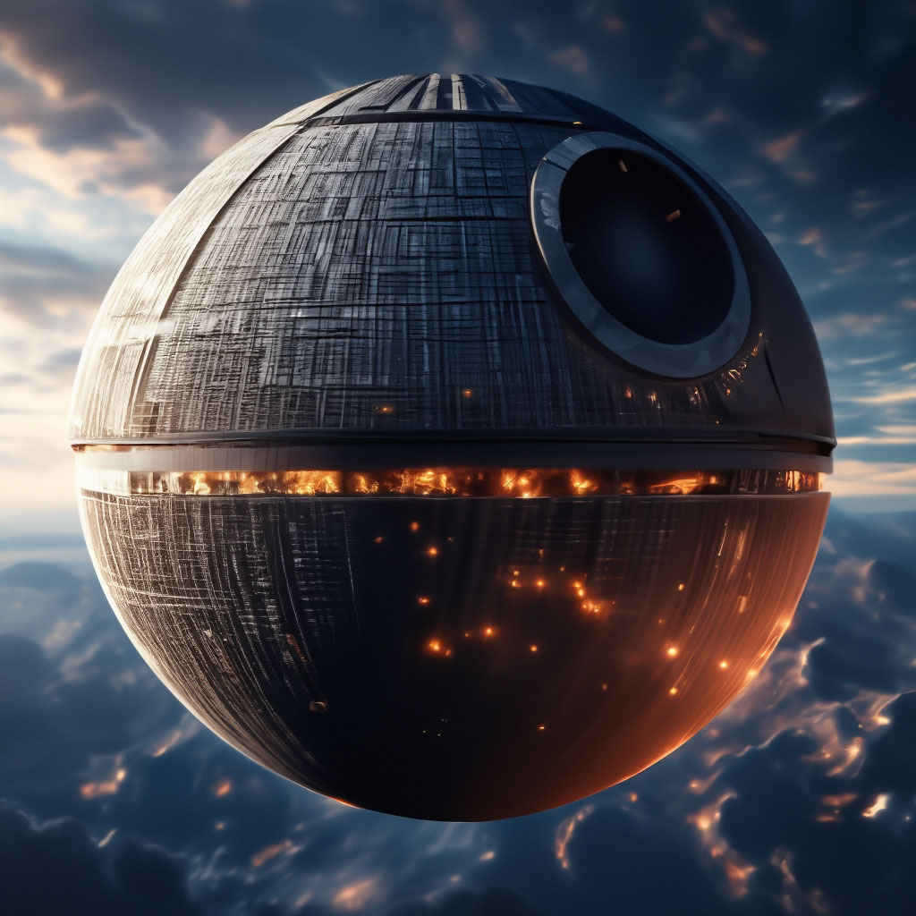 "Death star🌞 🌞 space beautiful, realistic, professional photo, 8k ...