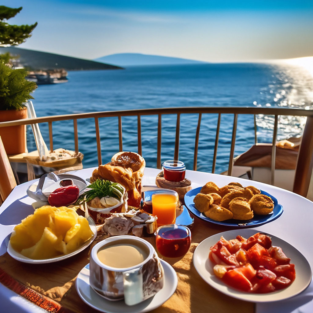 "Good morning! turkish breakfast on the Mediterranean coast ...