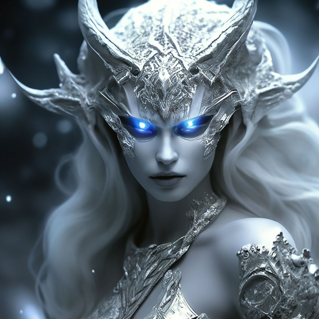 "Moon demon, Hyperrealism, beautiful, spectacular lunar hyper-detailing ...