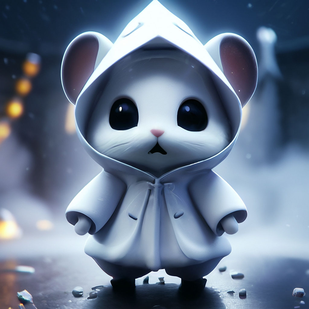 "🕷️Lovely Horror🕷️ a very cute ghost with empty completely black eyes ...