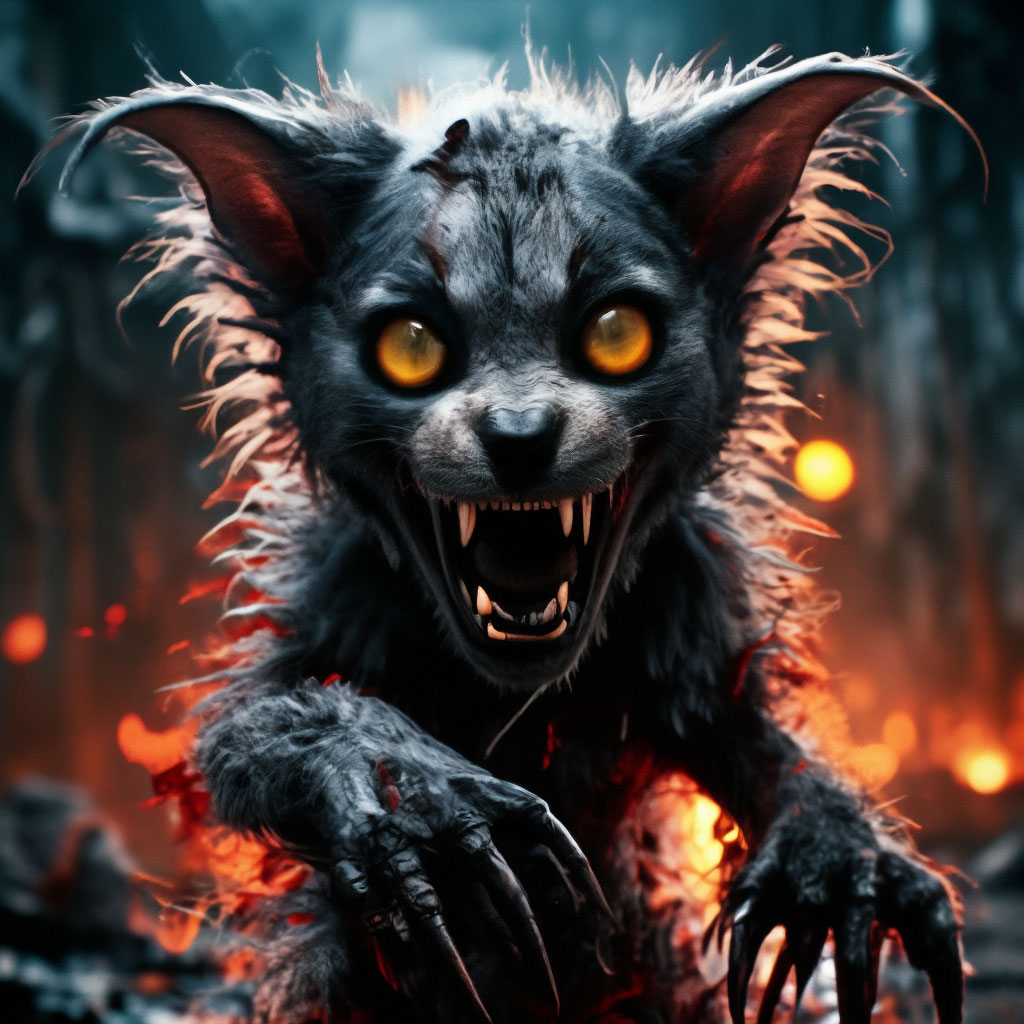 "Invasion of zombie pets creepy,scary,bones,skin,fangs,claws,fur,dirt ...