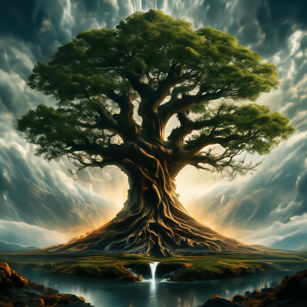 "The Tree of Eternity" — image created in Shedevrum