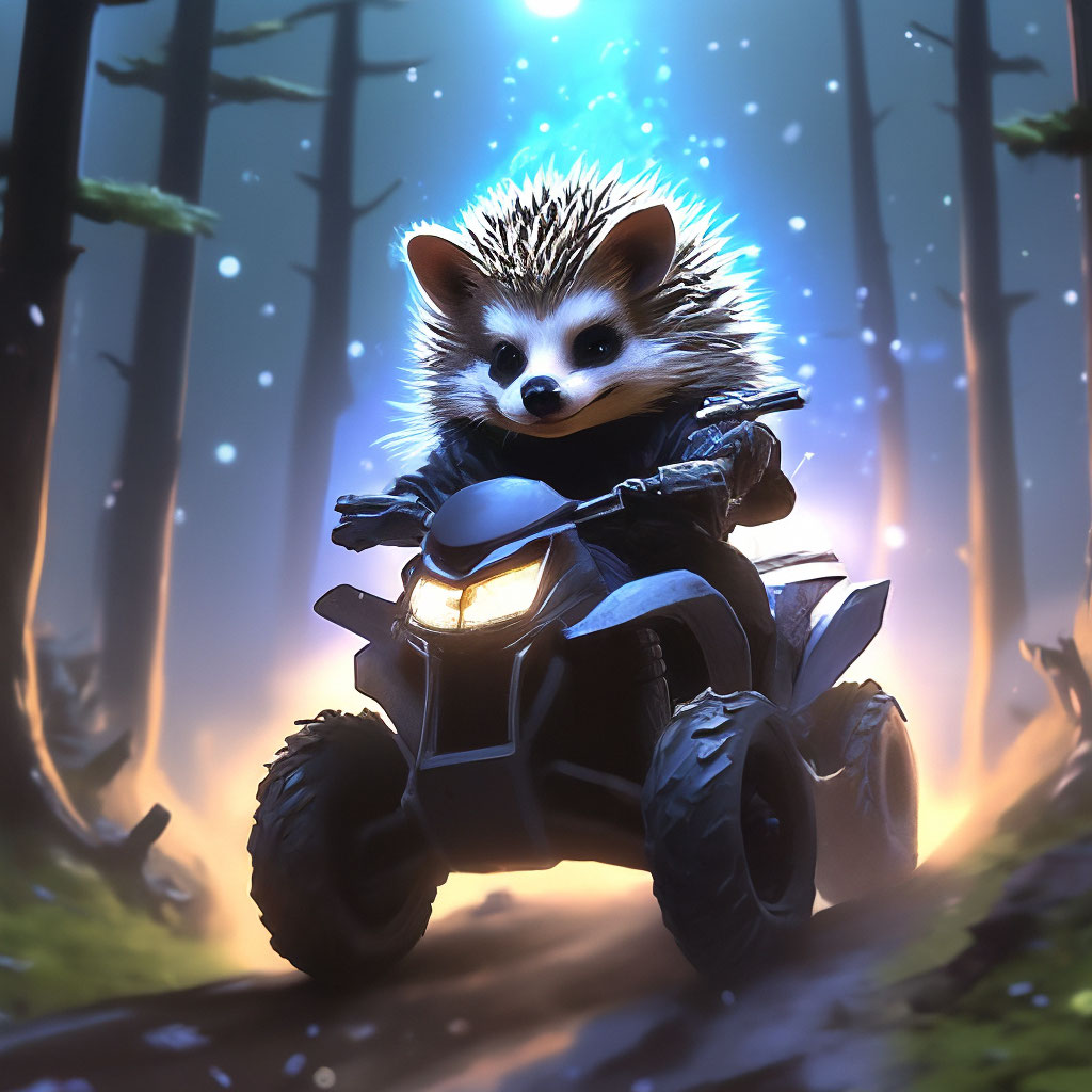 "Where we are not, neyroweb genesis, hedgehog, fog, star dust, yam art ...