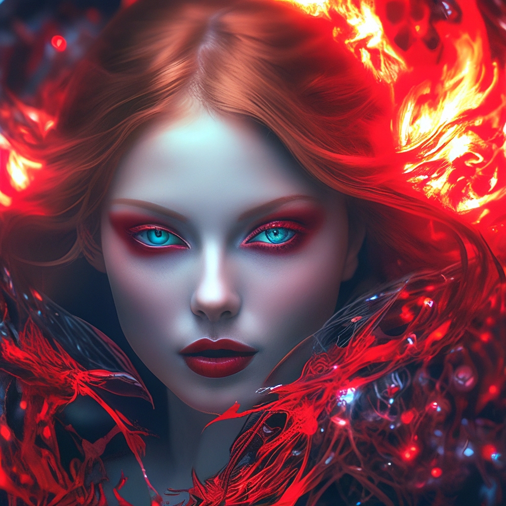 "Mysterious girl, digital-art, filigree, hyperrealism,gothic,2048k,high ...