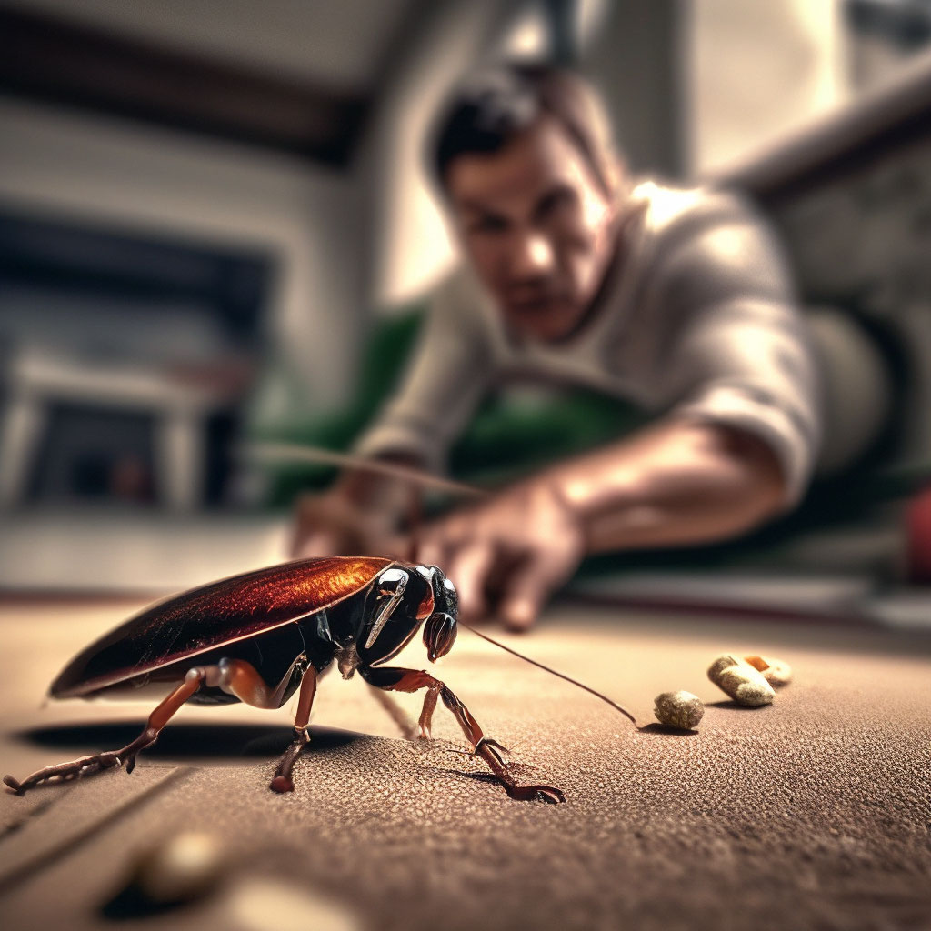 "📸 today everything is serious the guy is hunting a cockroach, hdr, ue5 ...