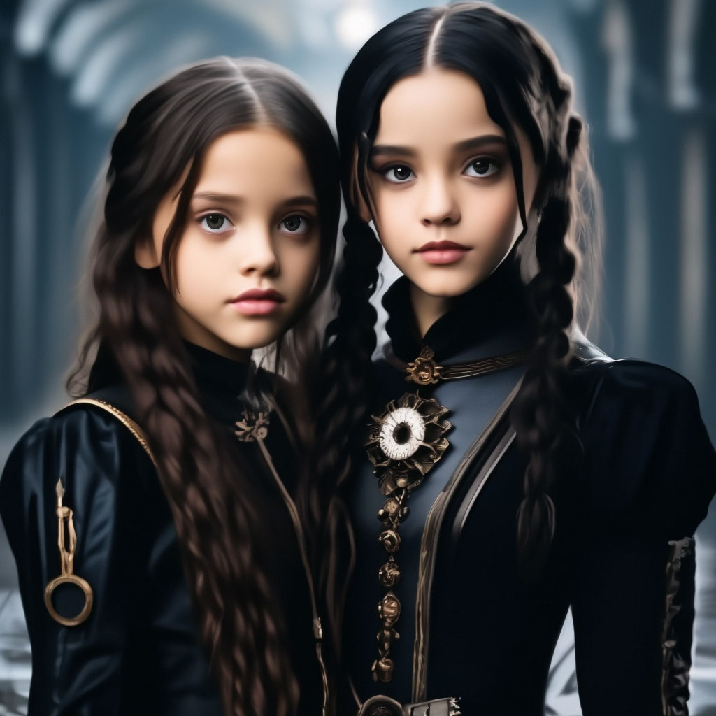 "Jenna Ortega and Emma Myers as Wednesday from the series" — image ...