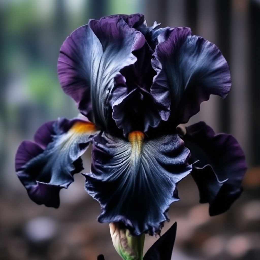 "Extraordinarily beautiful black iris its peculiarity is that it smells ...