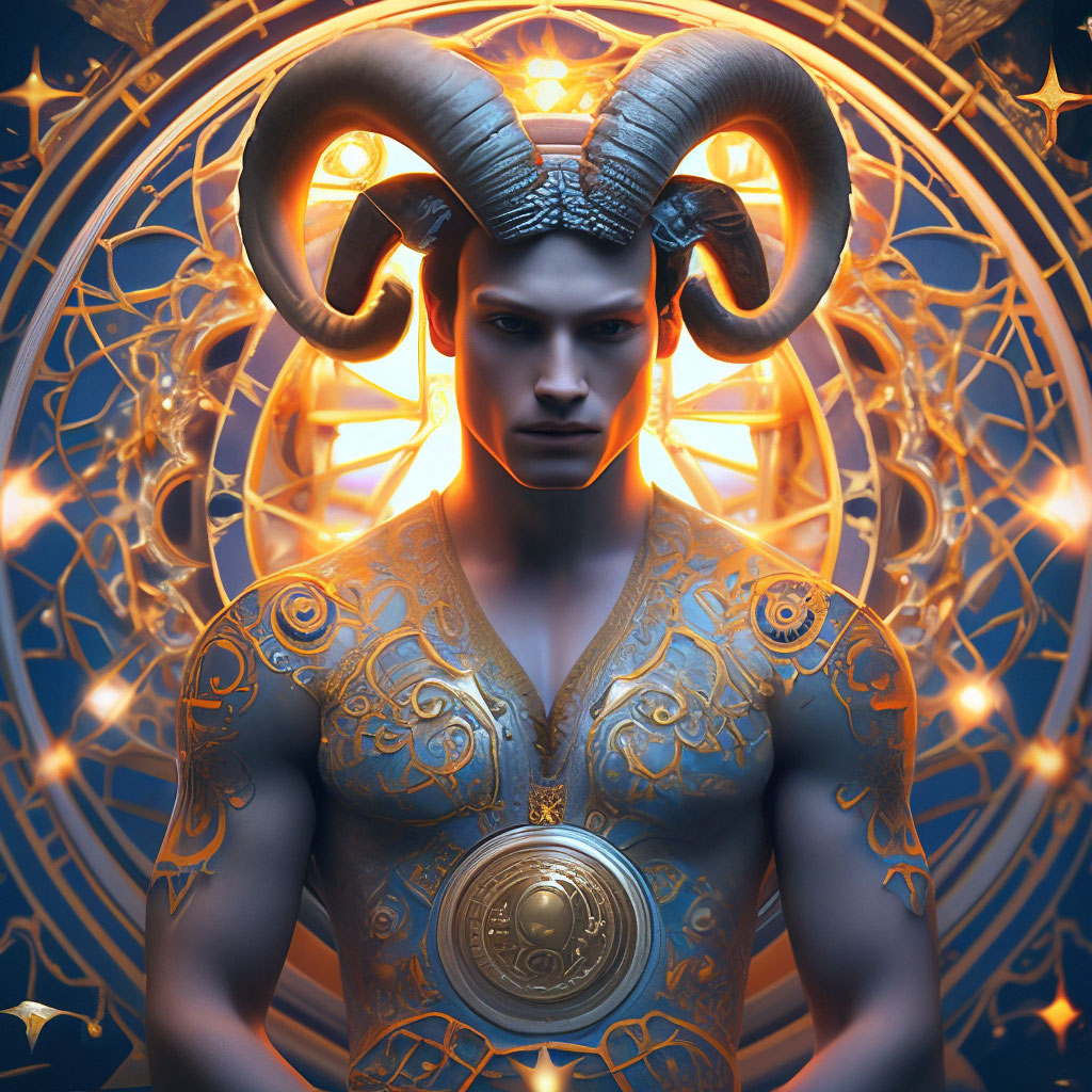 "Guy, zodiac sign aries, astrology, numerology, abstractionism ...