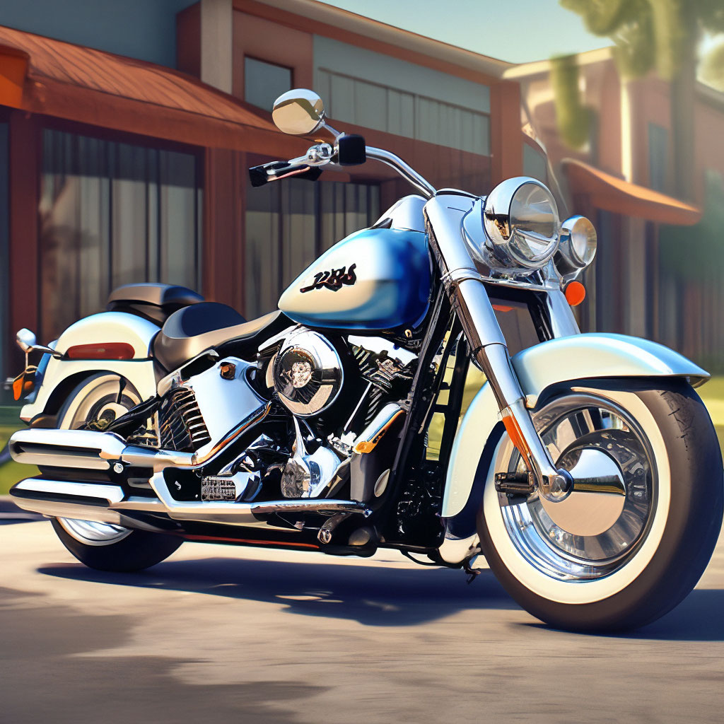 "Harley-Davidson Softail Slim, realistic, high resolution, detailed ...