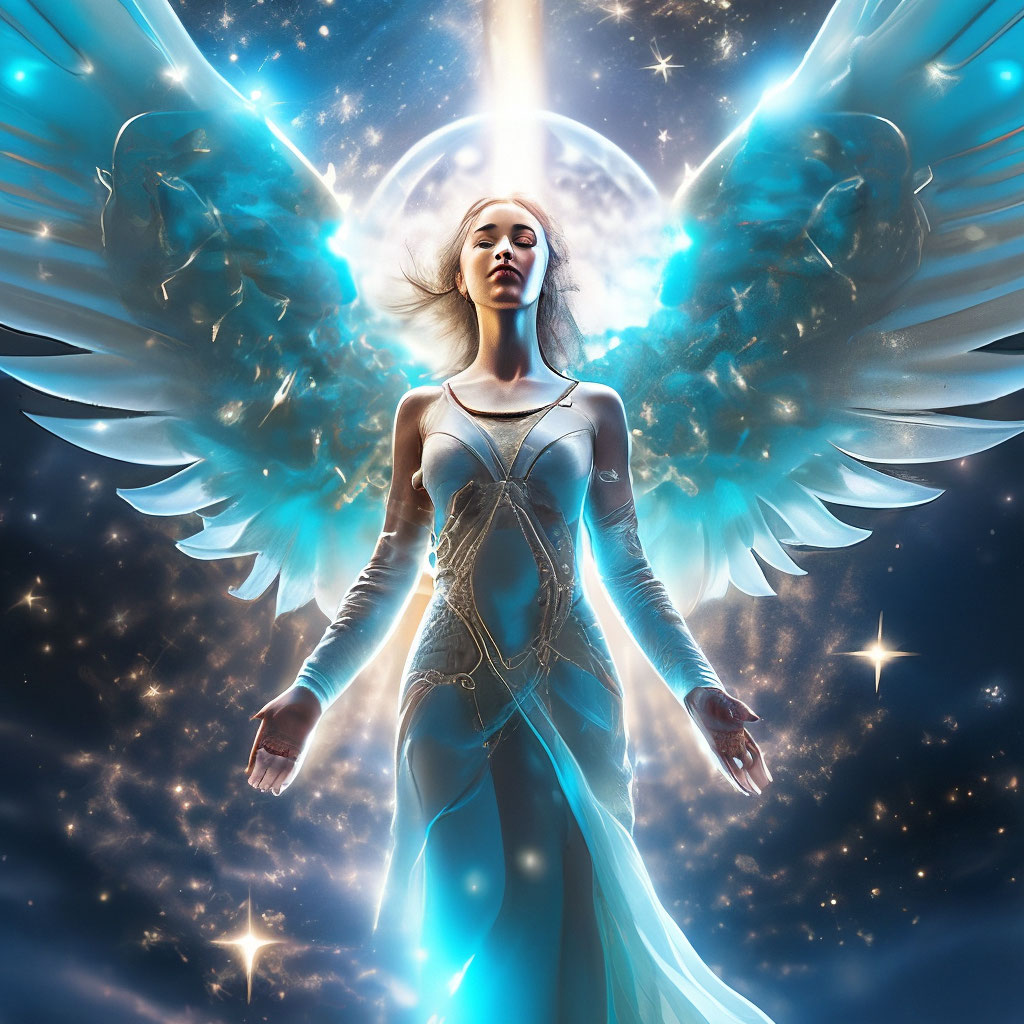 "Angel hyperdetalization of the face and body, hyperrealistic, complex ...