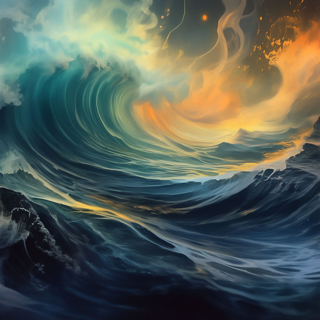 "The sea waves once, neural network and the art of imagination ...