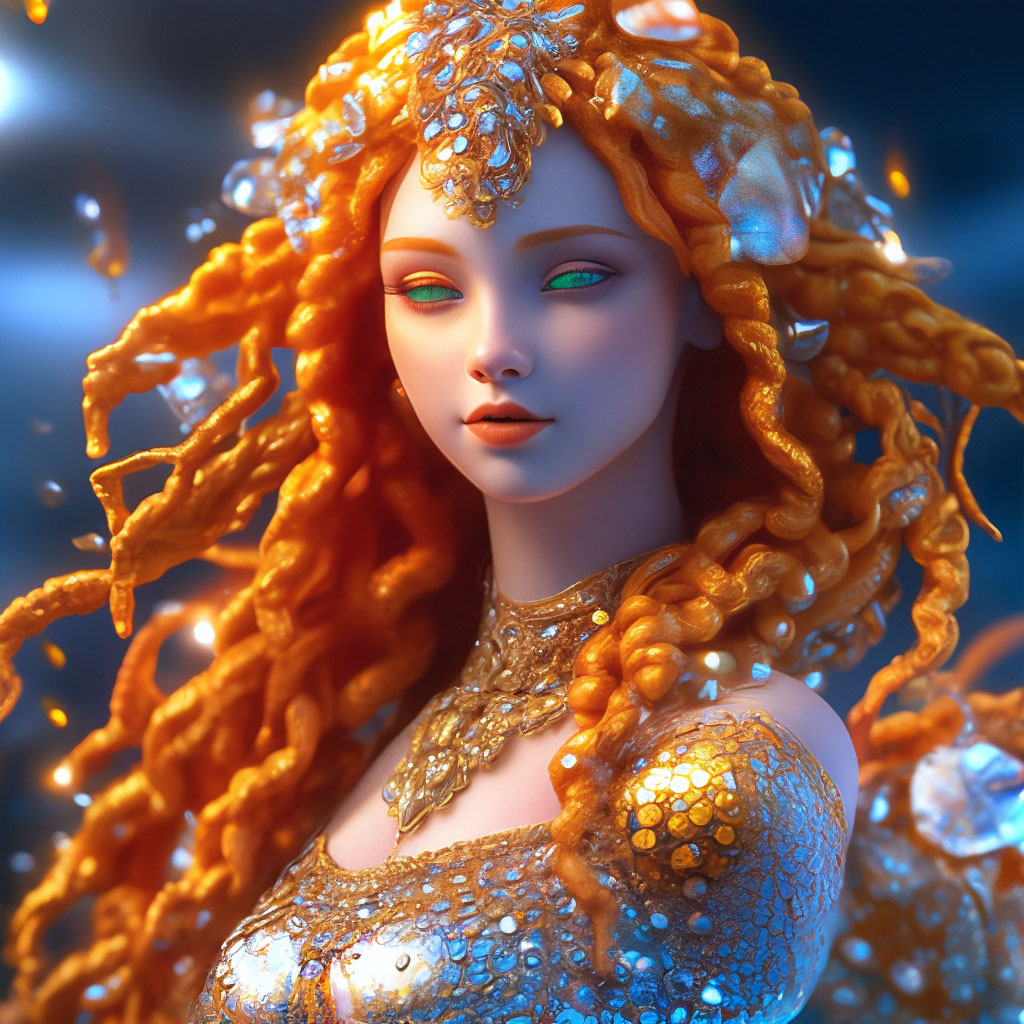 "Carrot girl full height, beauty and high detail of the face, body and ...