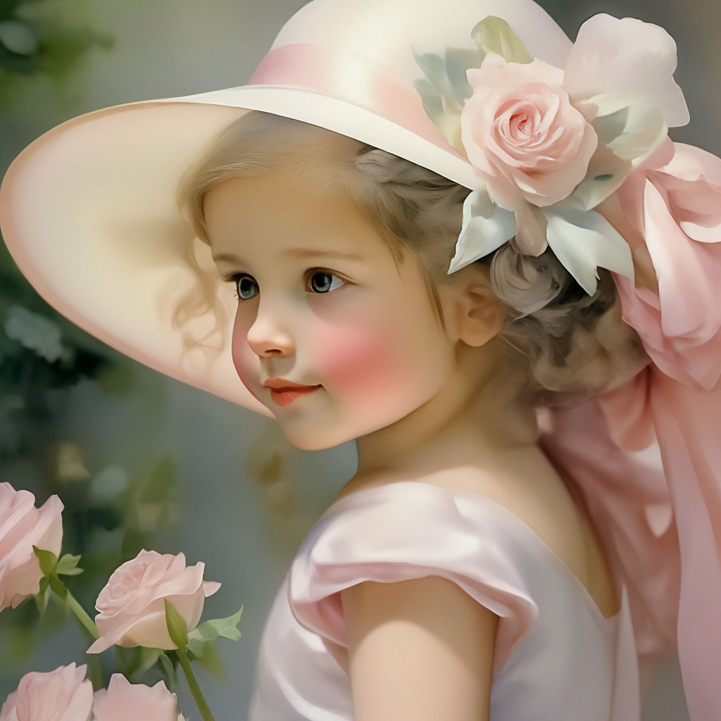 "Delicate watercolor, hyperrealism, pastel colors, detailed drawing ...