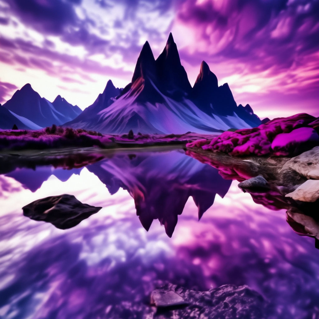 ". Stunning beautiful purple landscape,256k inverted photo,viewing ...