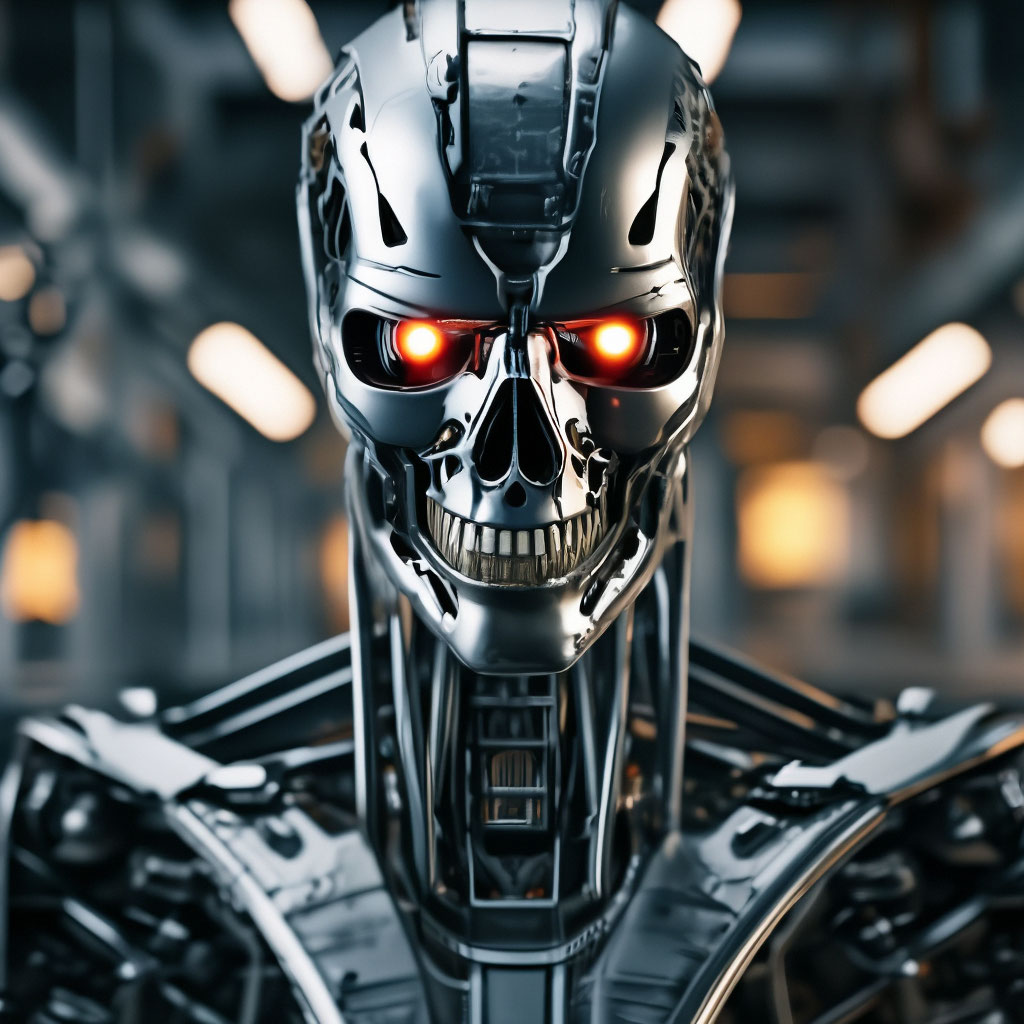 "T 800 terminator production plant, realistic, beautiful, aesthetically ...
