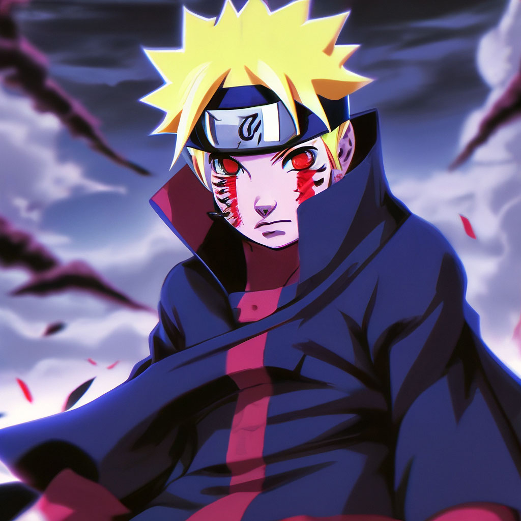 "Naruto is a vampire" — image created in Shedevrum
