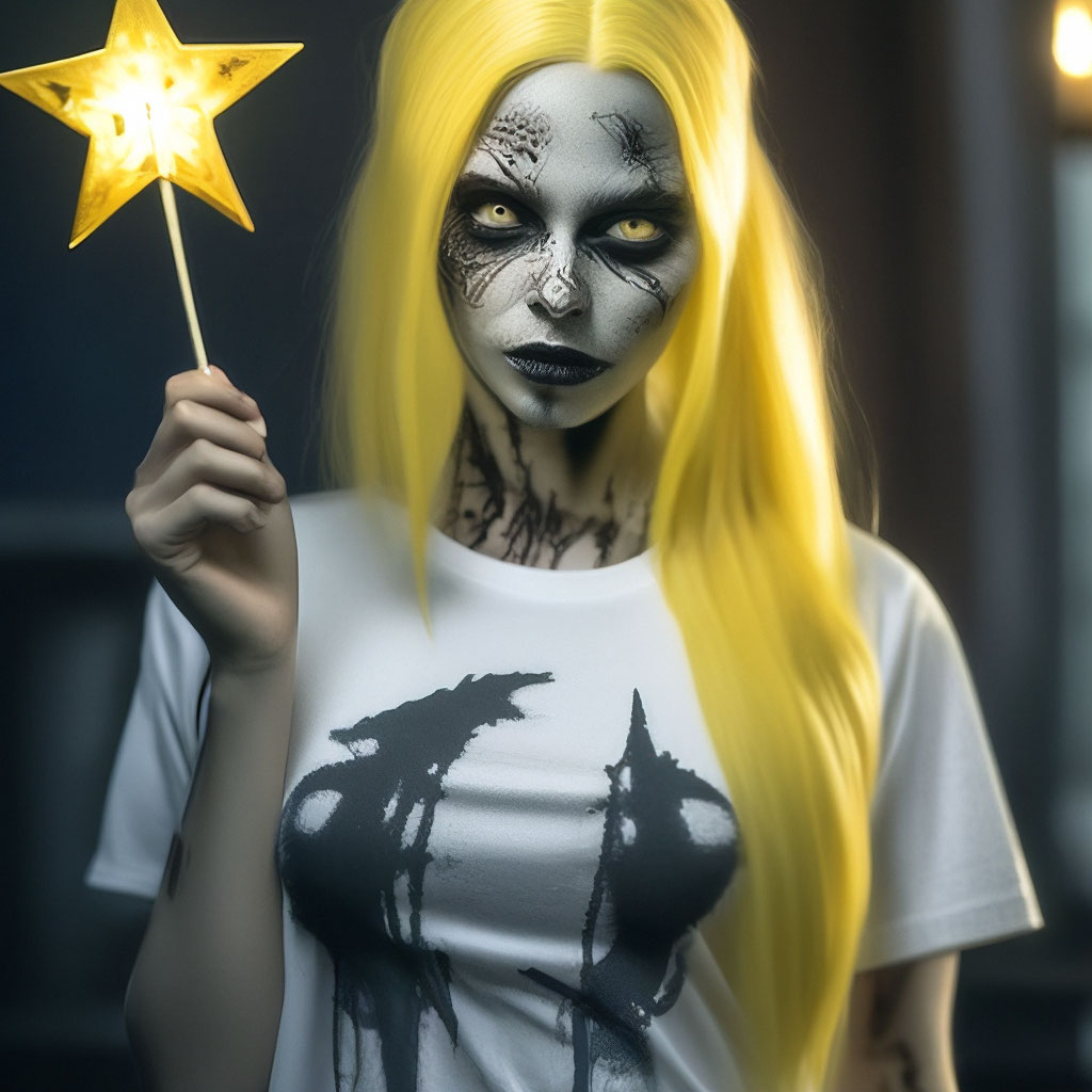 "UHD, high resolution, high detail, professional photo, zombie girl ...