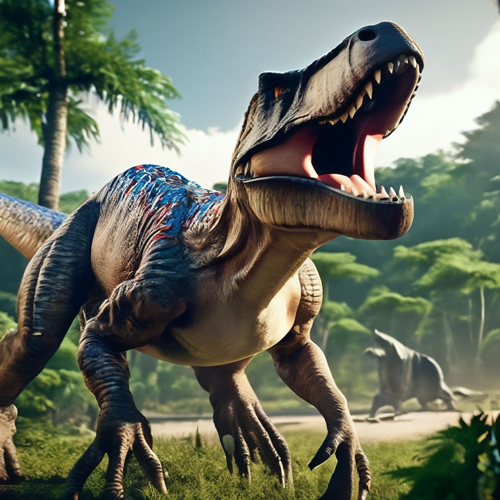 "Jurassic Park ultra realism, lots of detail, ultra effects, ray ...