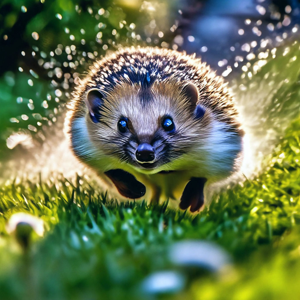 "The hedgehog cat" — image created in Shedevrum