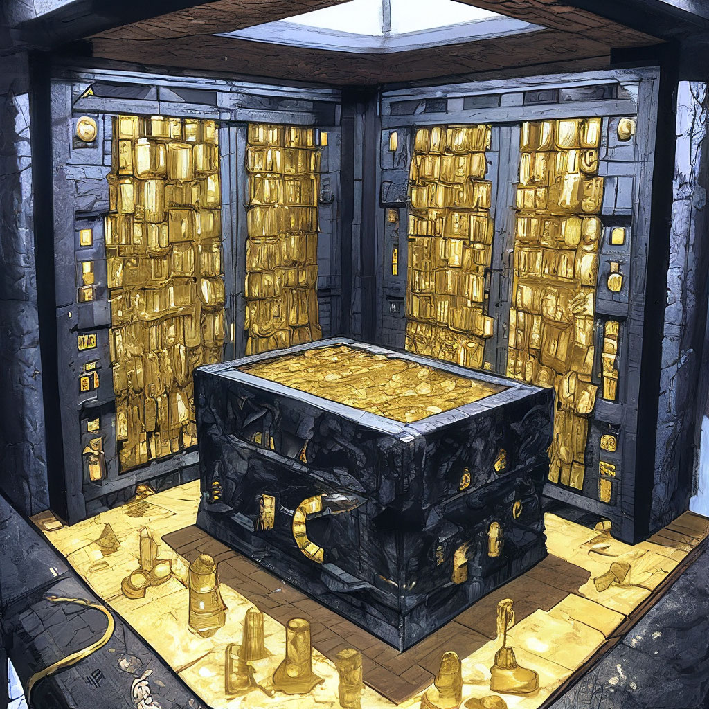 "10 gold bars in a chest a chest in a chest that is in a room that is ...