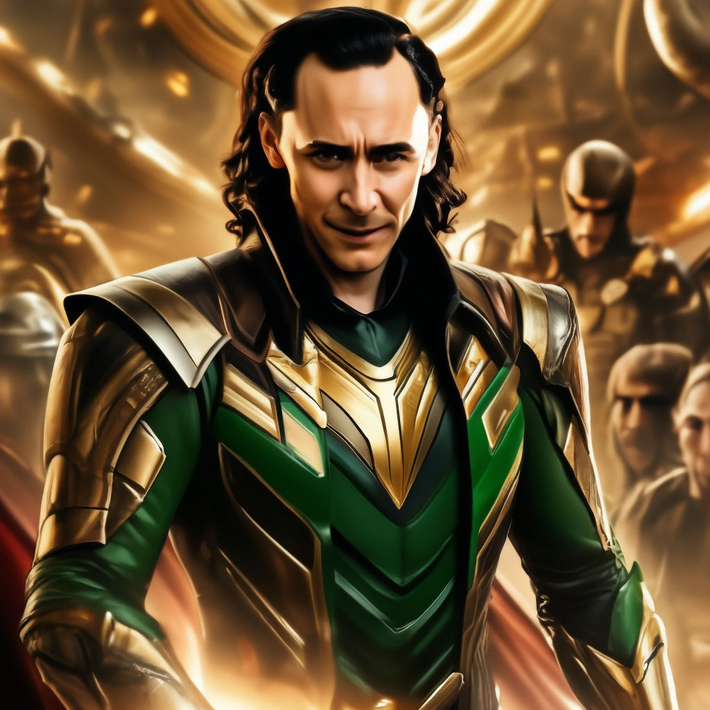 "Loki vs all multiverse marvel and dc" — image created in Shedevrum