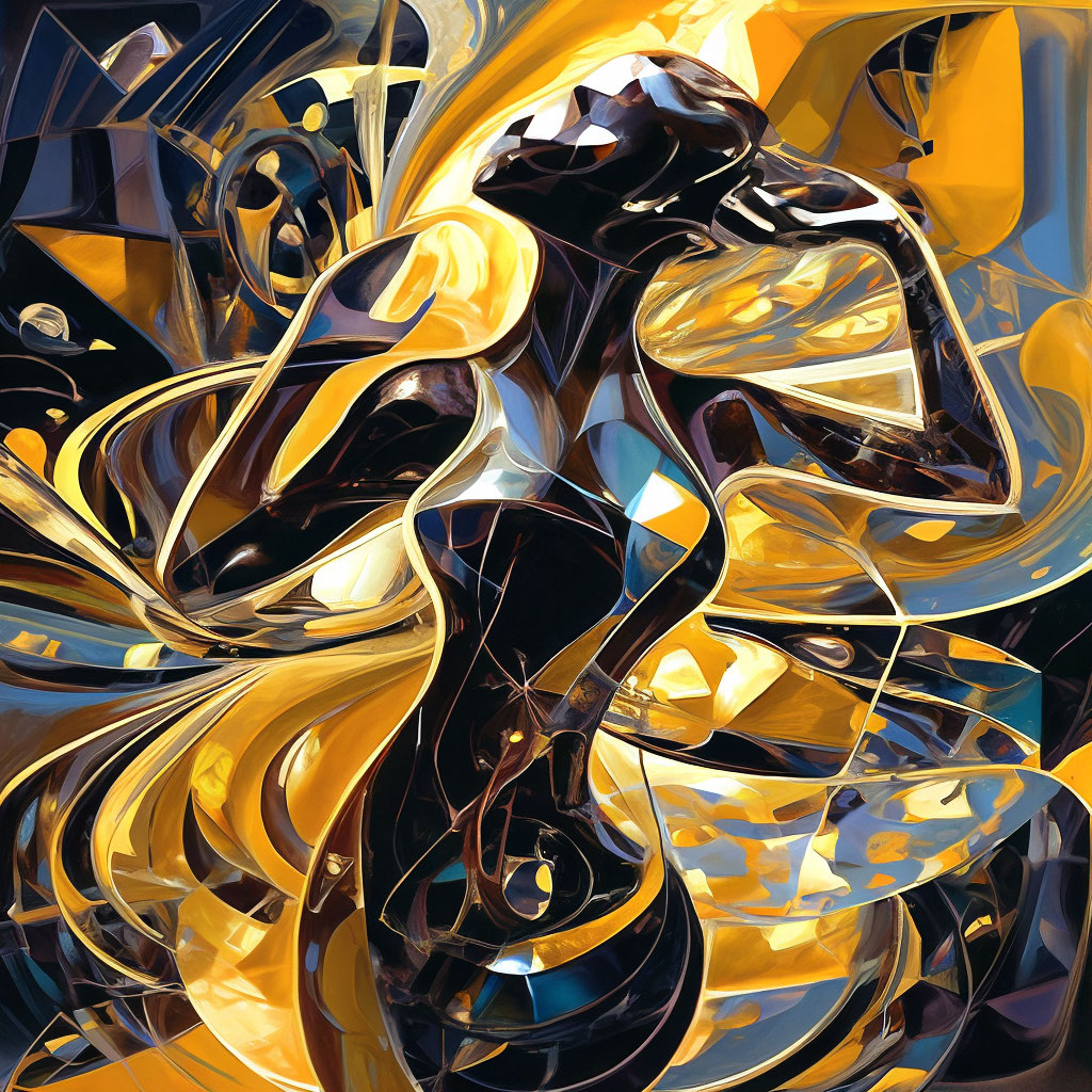 "Abstraction,chaotic strokes in the form of a beautiful female body ...