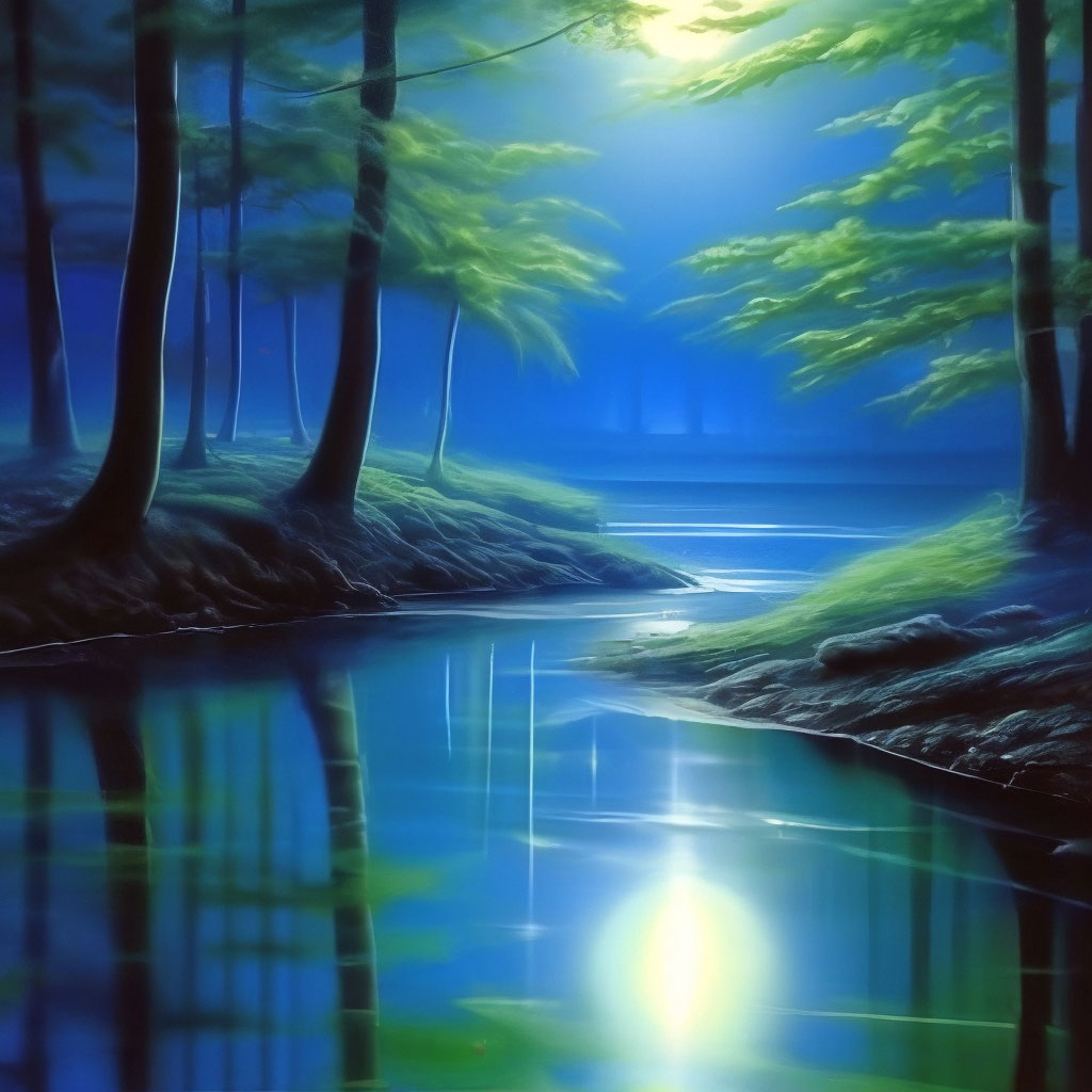 "The night is bright, the moon shines softly over the river, and the ...