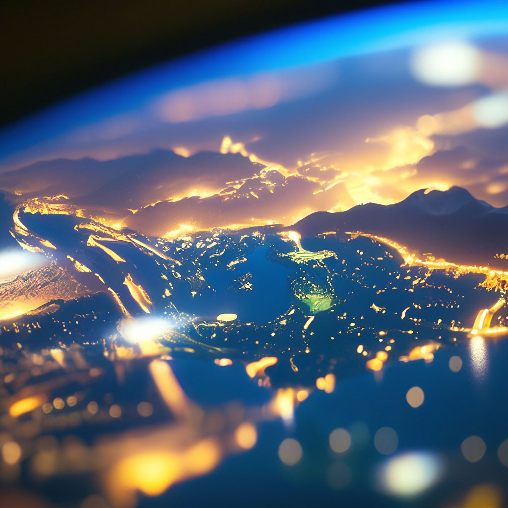 "A planet in space, aesthetically pleasing, beautiful, realistic, close ...