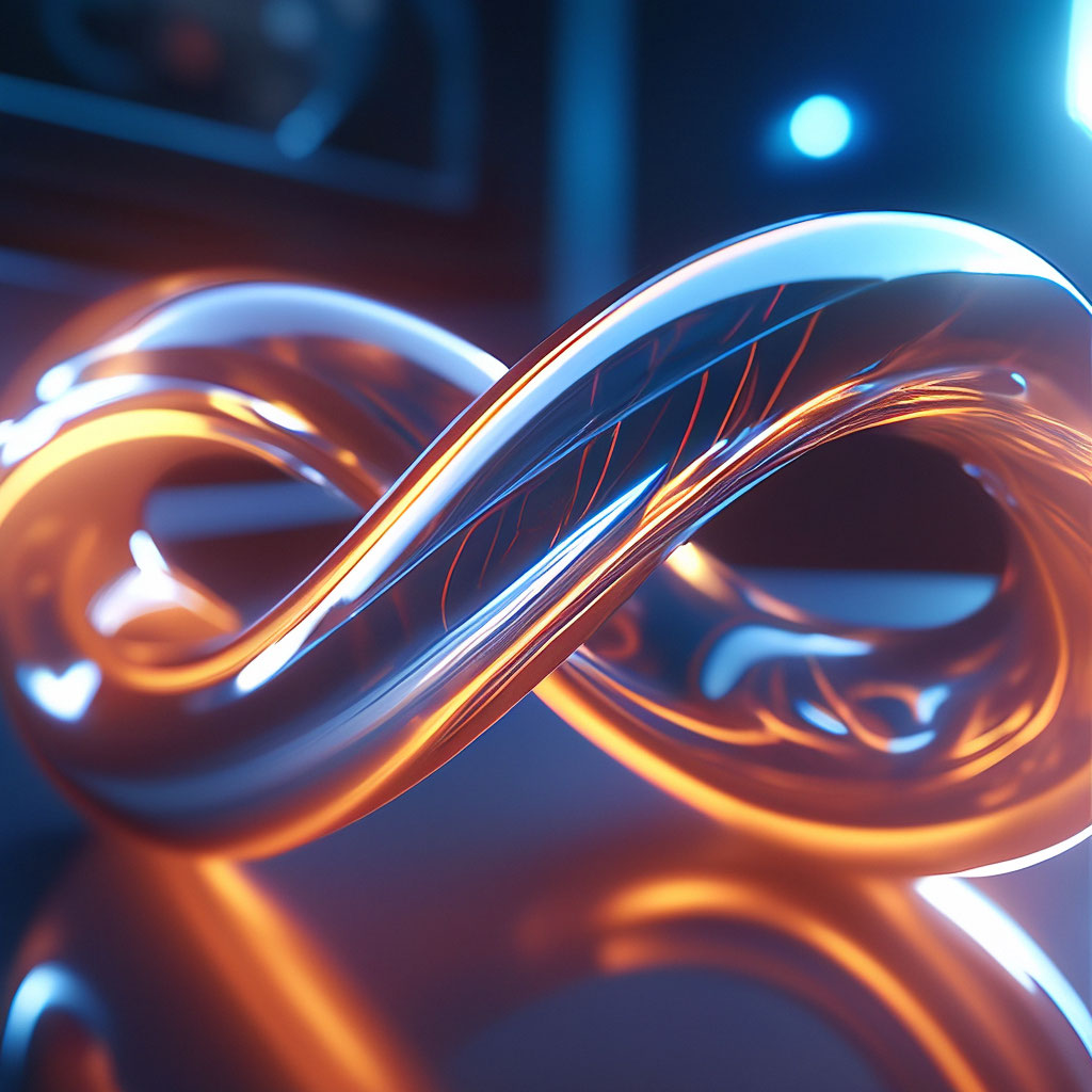 "Infinity in the form of an inverted figure eight, aesthetically ...