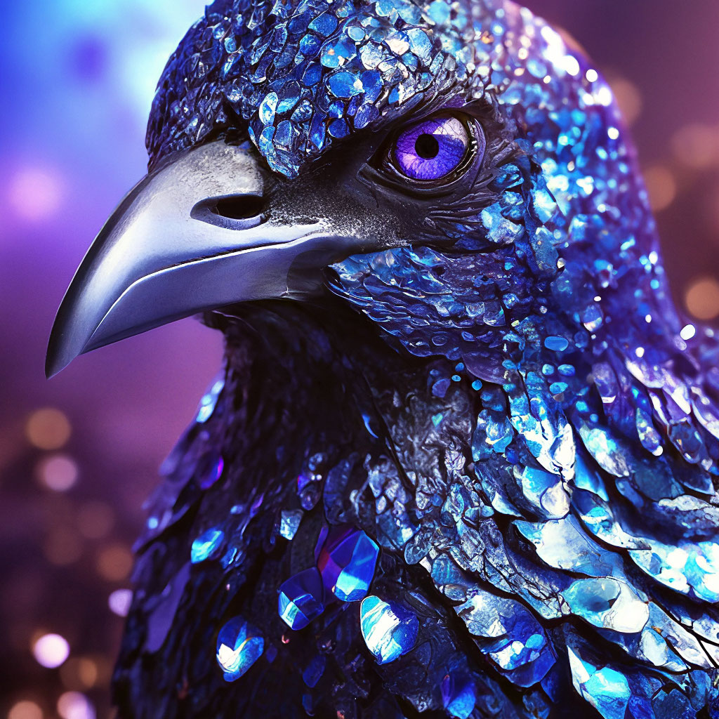 "Hyperrealism beautiful blue with blue eyes, graphite anthropomorphic ...