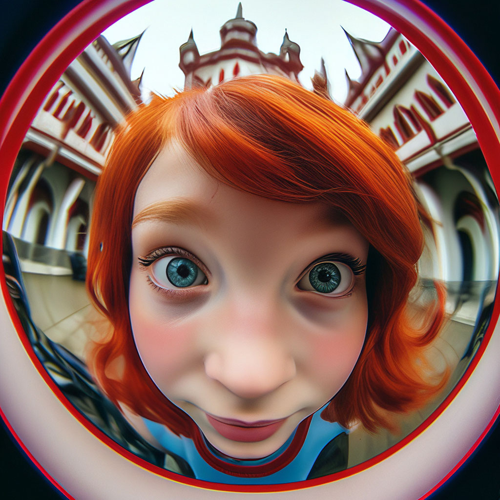 "Big -eared red -haired girl" — image created in Shedevrum