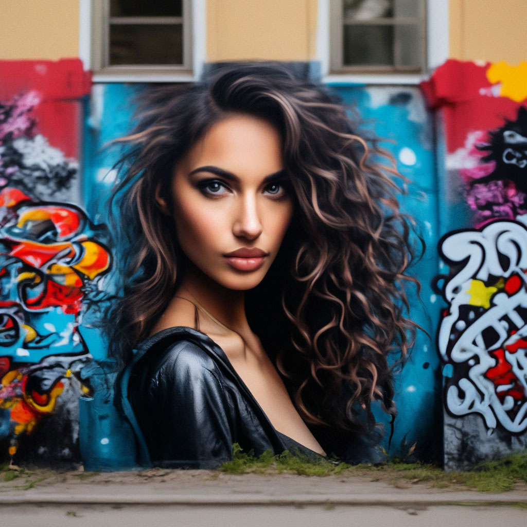 "And people love graffiti, aesthetically pleasing" — image created in ...