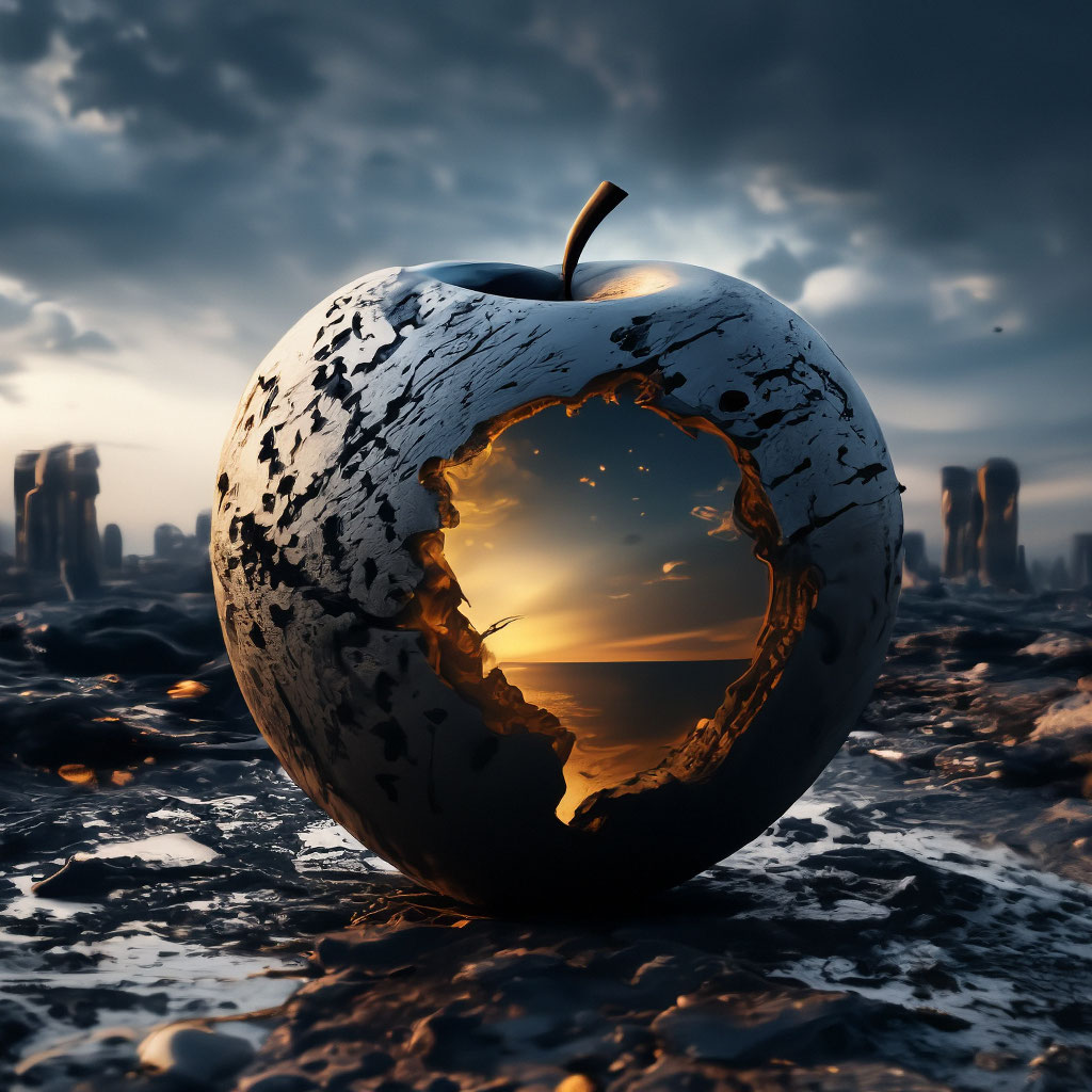 "The moon in the shape of an apple is unusually beautiful elaboration ...