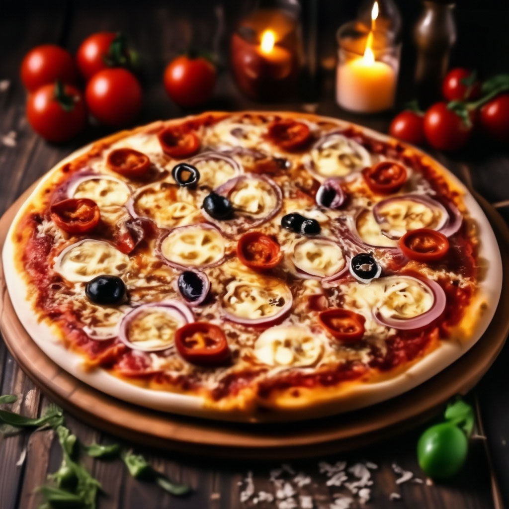 "The secret of the most beautiful and delicious pizza" — image created ...