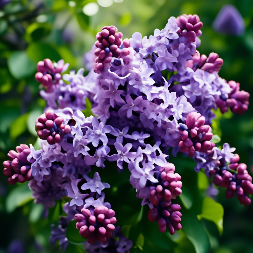 "Lilac bush" — image created in Shedevrum